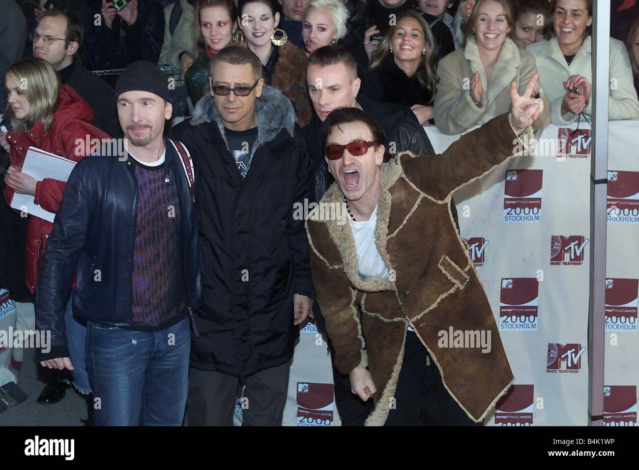 U2 arrive at the MTV Music Awards in Stockholm Sweden Bono makes a ...