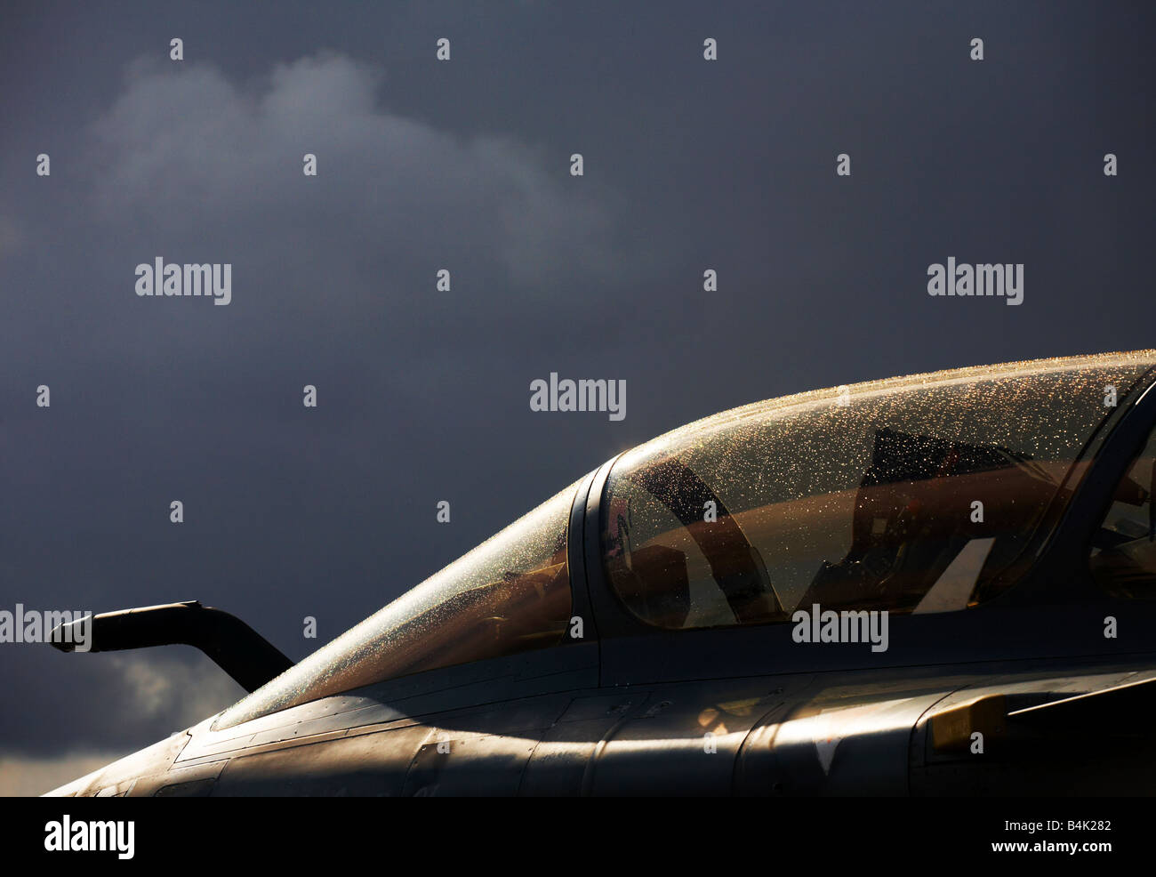Dassault Rafale B 01 fighter aircraft canopy Stock Photo - Alamy