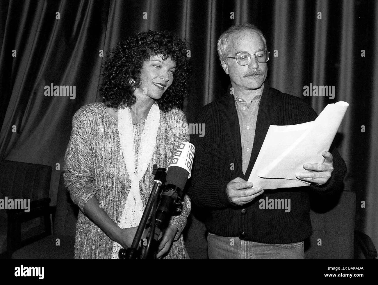 Richard Dreyfuss Actor with Annie Irving At the BBC doing a radio ...
