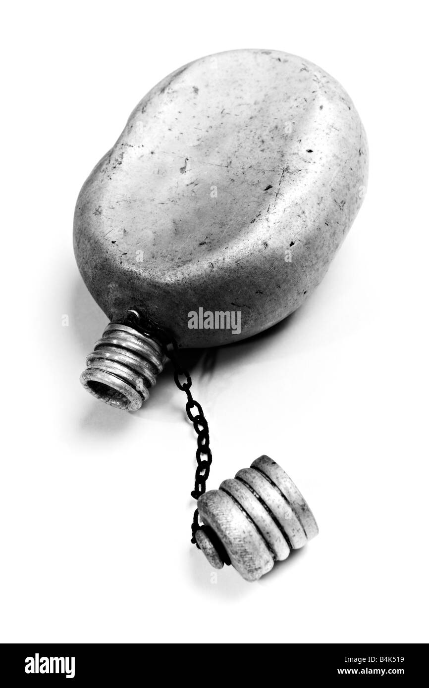 Open aluminum flask Stock Photo - Alamy