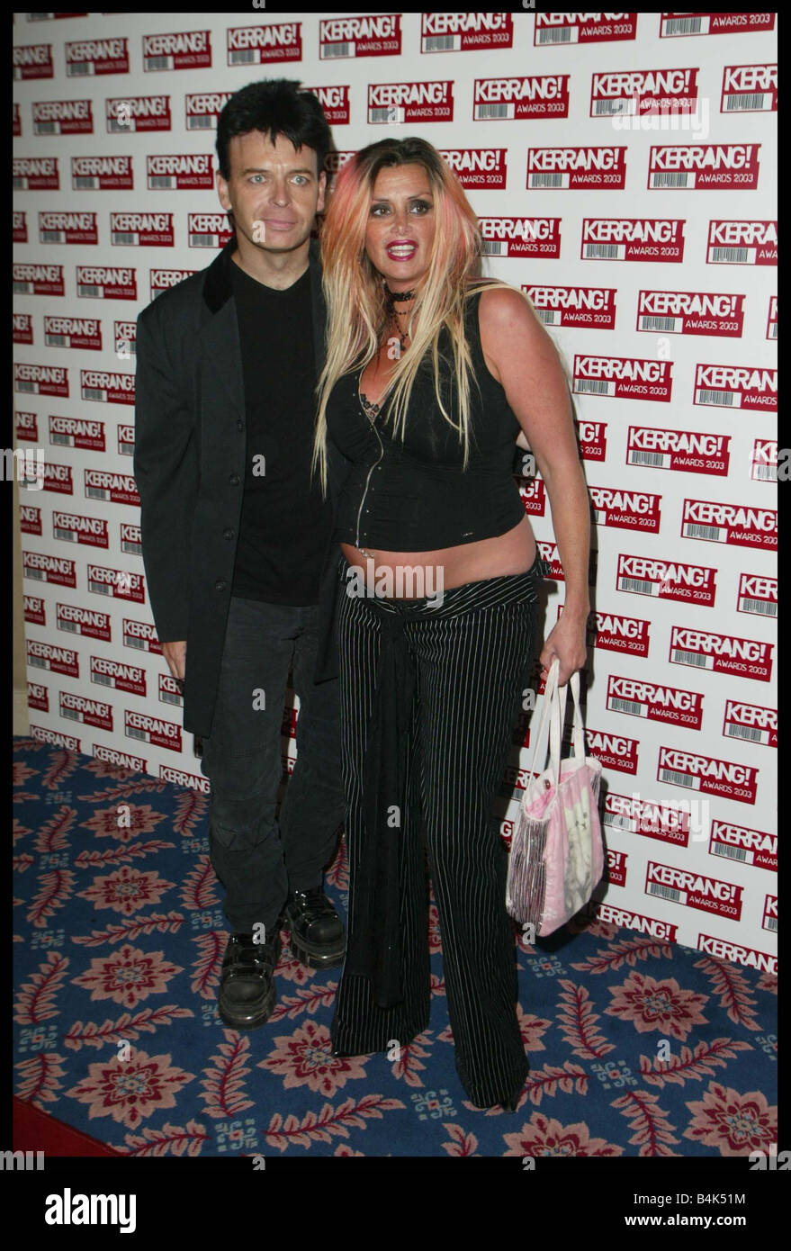 Gary Newman and wife at the Kerrang Awards at the Royal Lancaster Hotel ...