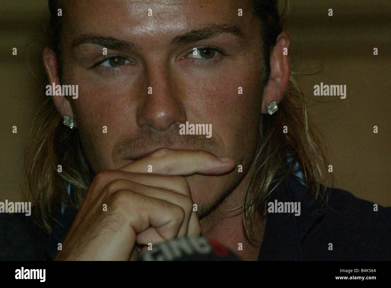 England Football Captain at a press conference prior to the important ...