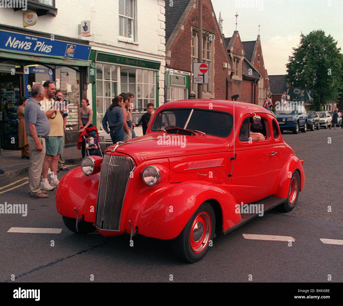 Red Custom Car Auston A 35 Stock Photo - Alamy
