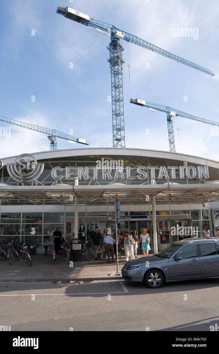 stockholm train station central railway sweden swedish summertime ...