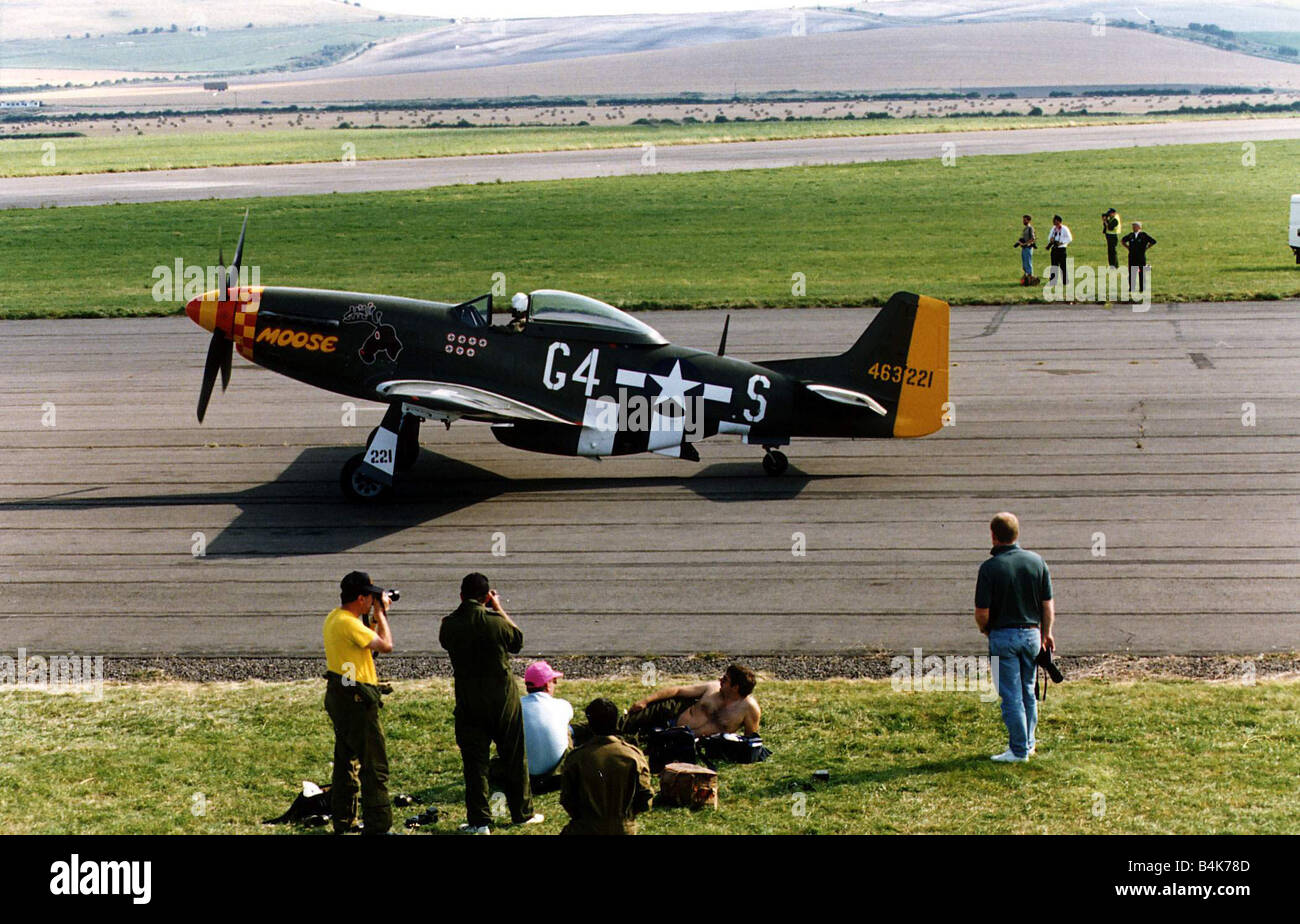 Air Aircraft North American P51 Mustang WW2 fighter plane in USAF ...