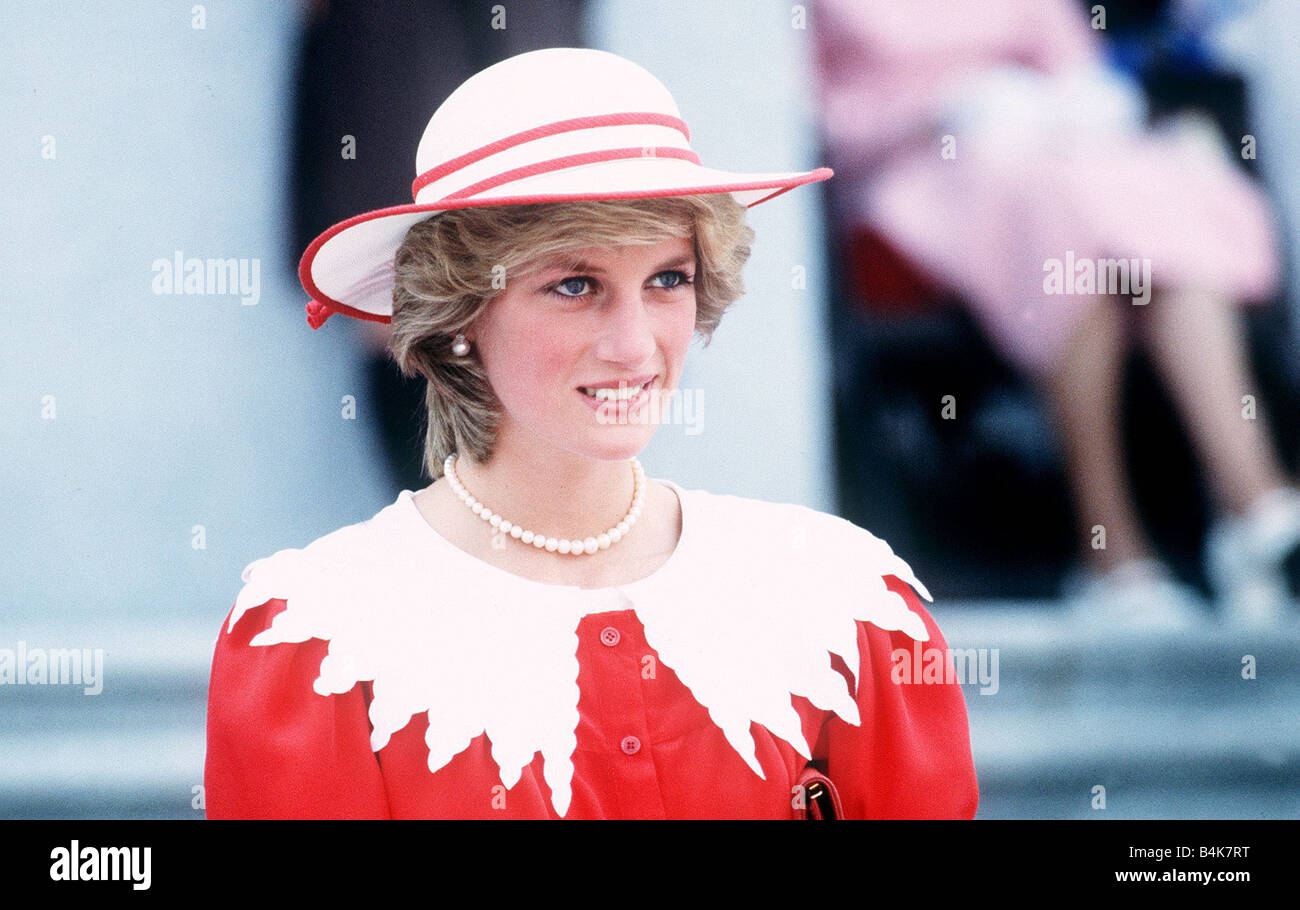 Princess Diana in Canada at Edmonton June 1983 Stock Photo - Alamy
