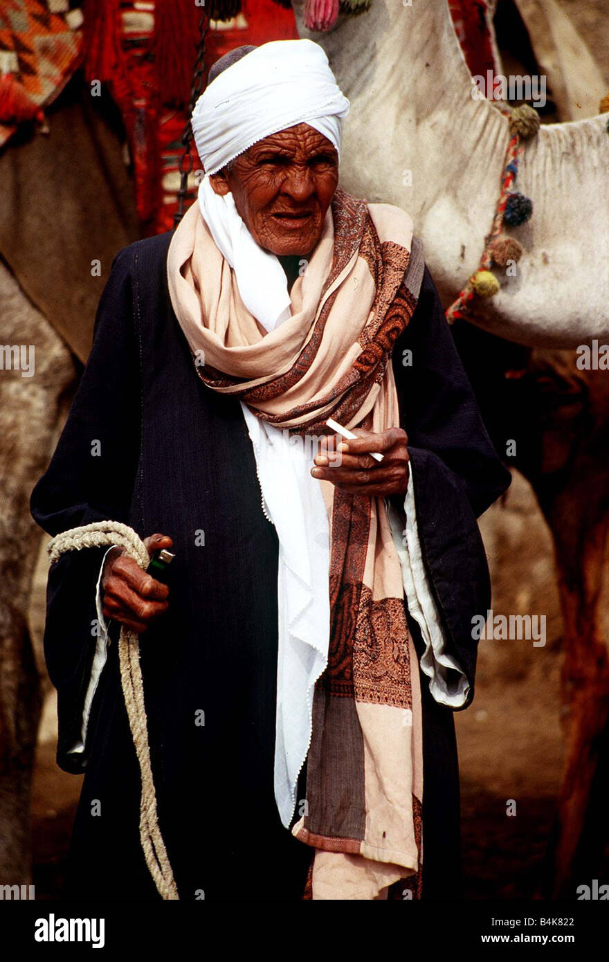 Portrait of vendor Egypt circa 1999 Stock Photo - Alamy