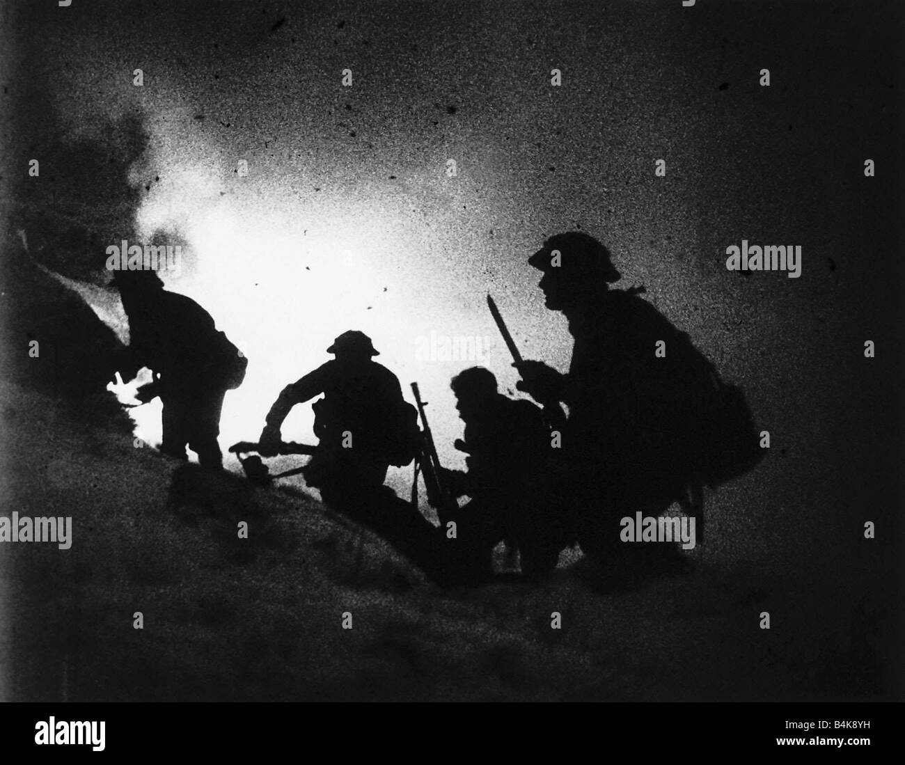 British raid on German bases in Norway landing on the coast at Vaagso ...