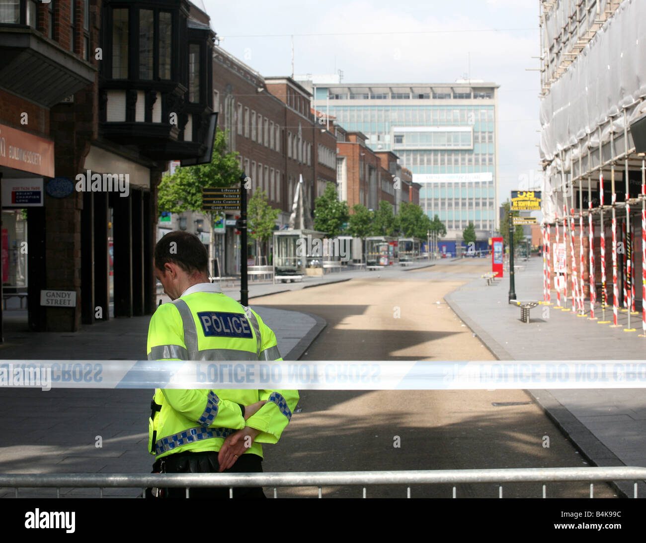 Police in Exeter City Centre Stock Photo - Alamy