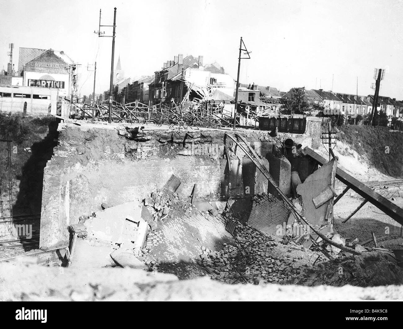 WW2 Last bridge in Louvain Belgium where sappers were given orders to ...