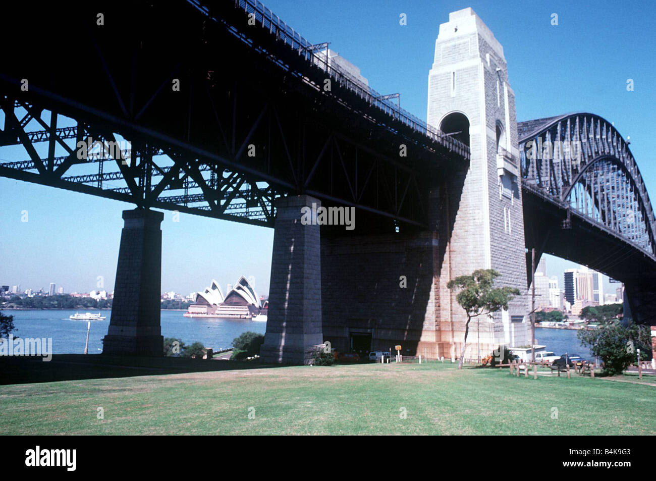 Sydney Harbour Bridge from north Sydney New South Wales Australia Stock ...