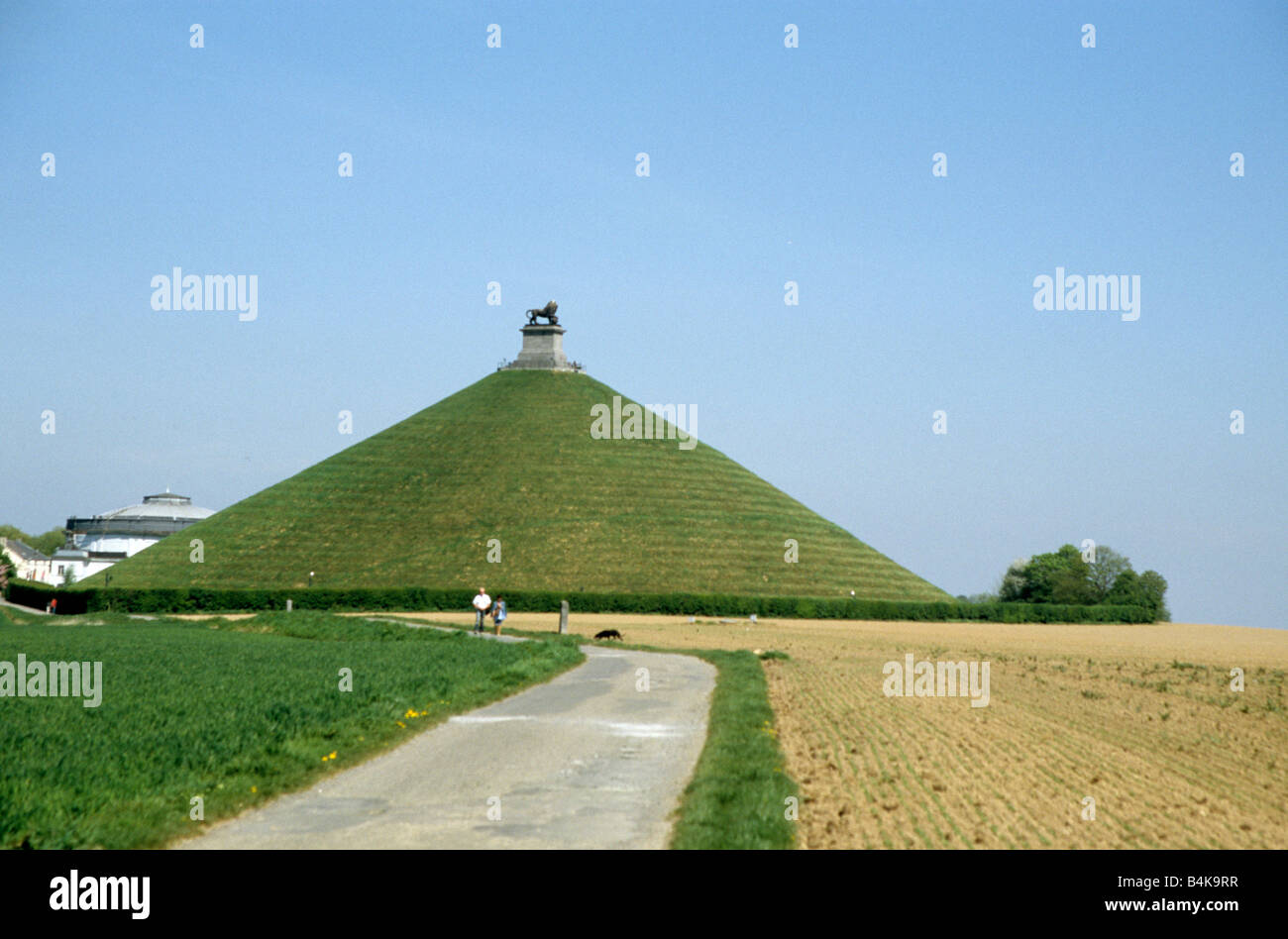 Monument at Waterloo of the famous battle in Belgium Stock Photo - Alamy