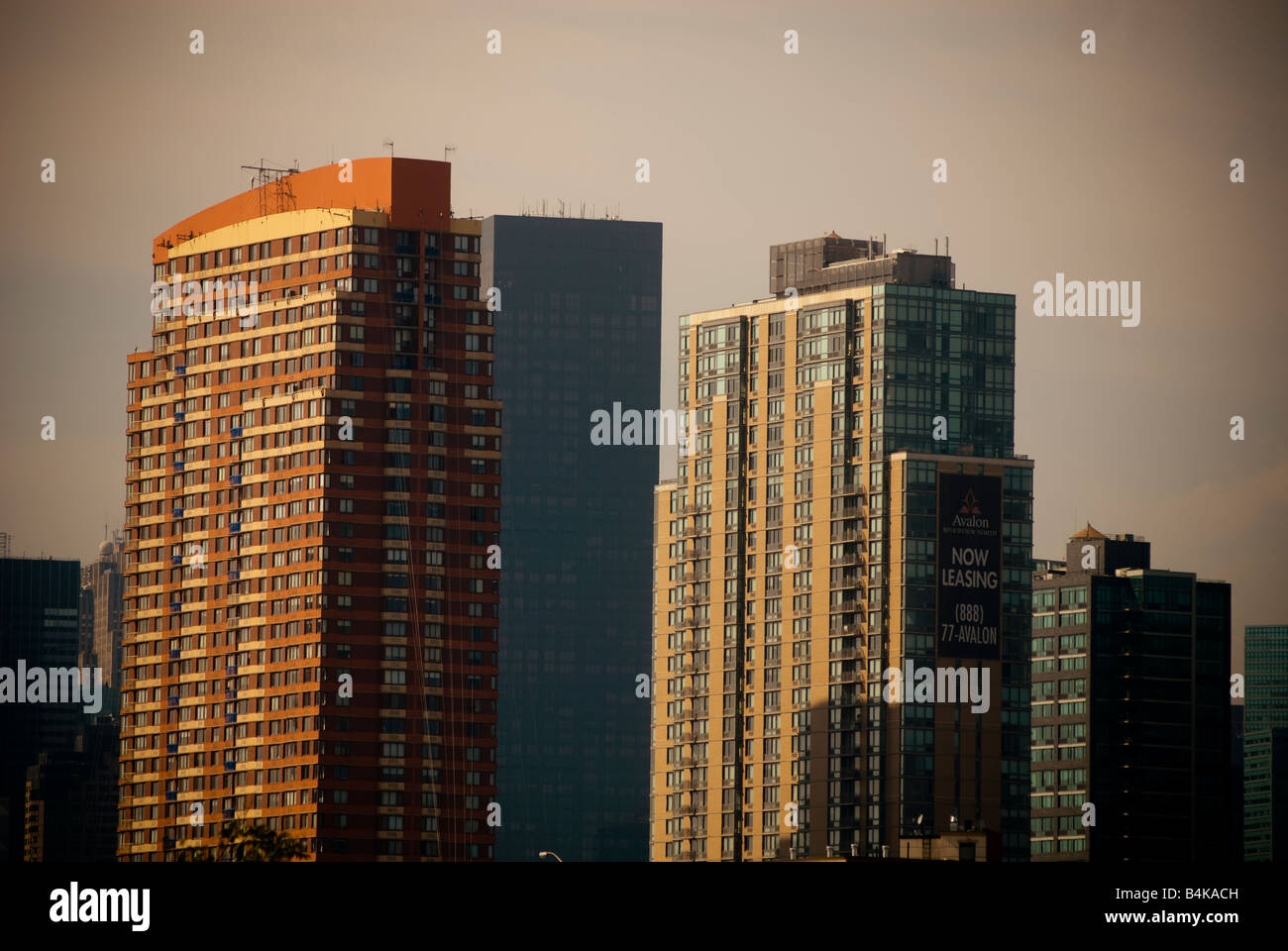 The towers of the Queens West development in Long Island City in New ...