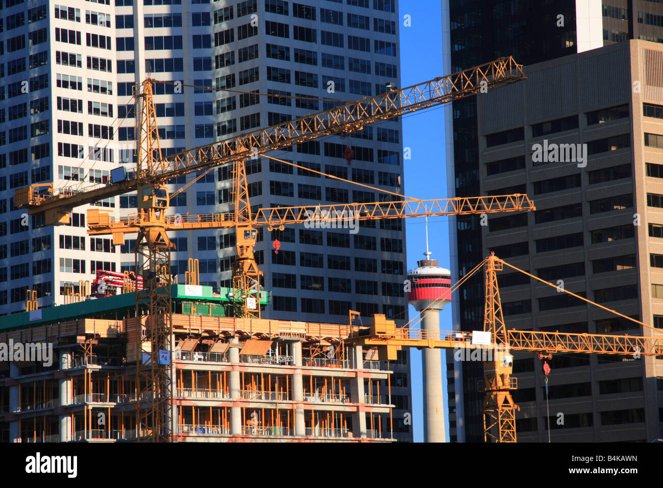Construction site in Calgary, Alberta Stock Photo - Alamy