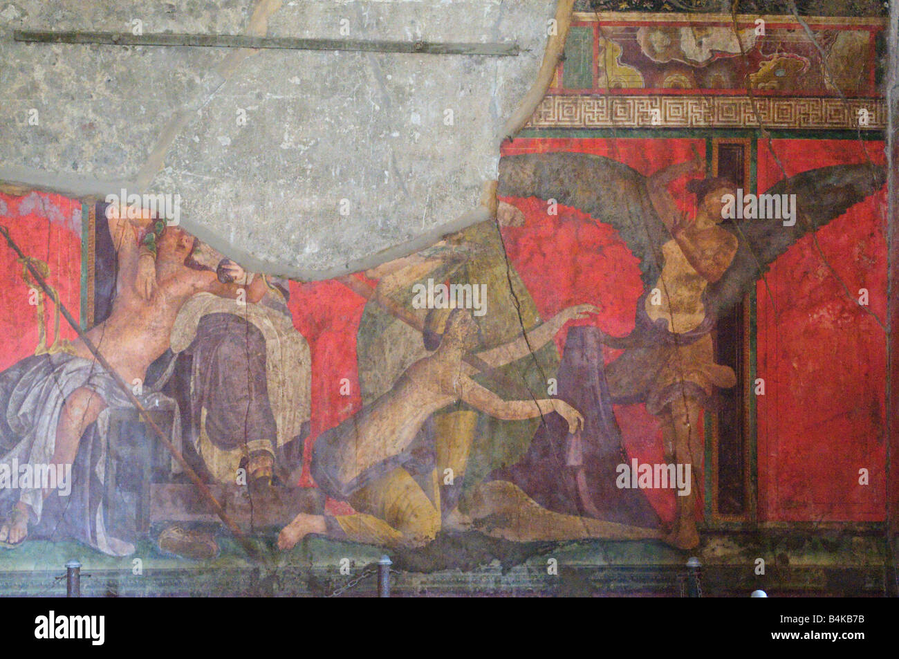 Detail roman frescoes in pompeii hi-res stock photography and images ...