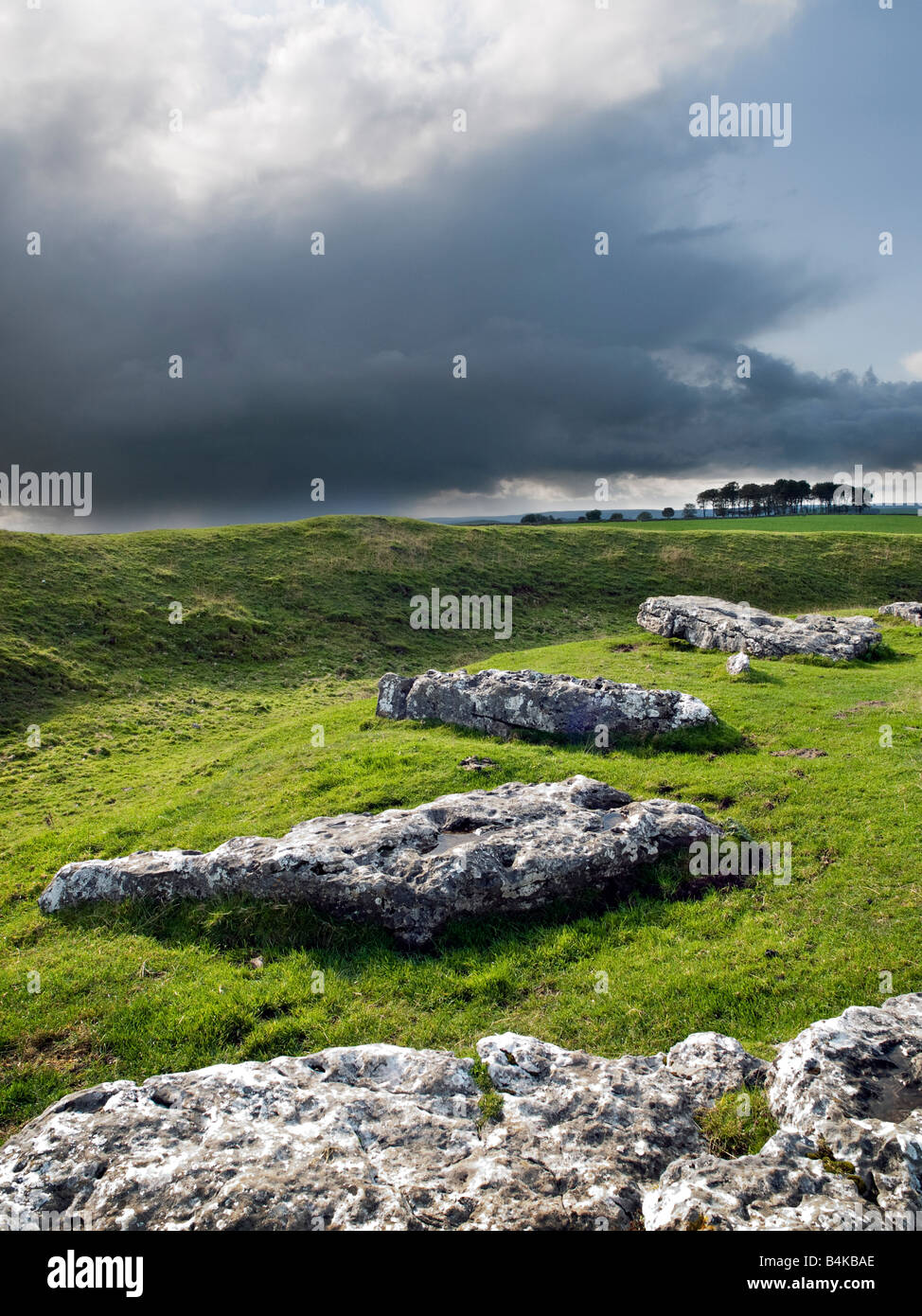 Arbor low neolithic henge hi-res stock photography and images - Alamy