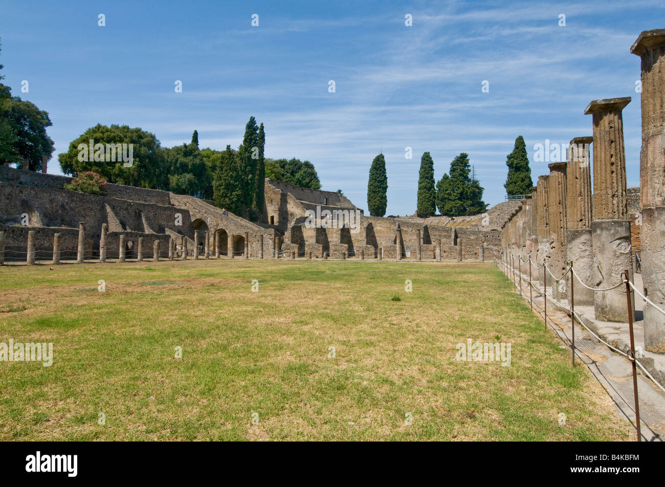 The Gladiators Barracks in Pompeii Stock Photo - Alamy