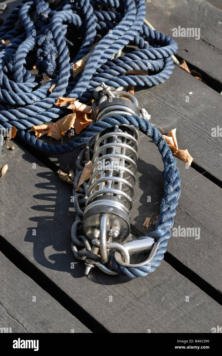 Close up of the spring and rope Stock Photo - Alamy