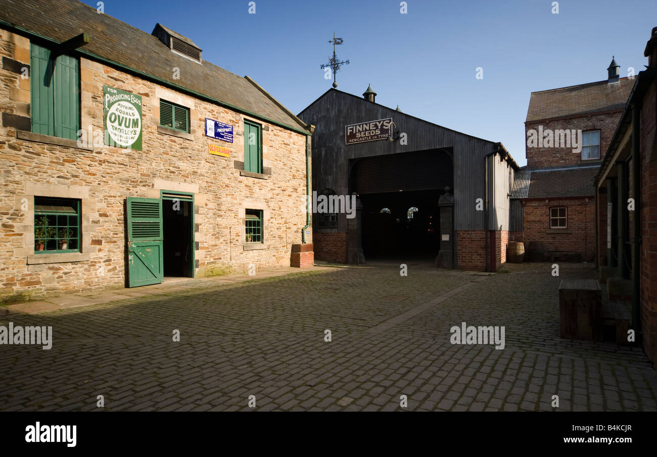 Livery yard and stables Stock Photo - Alamy