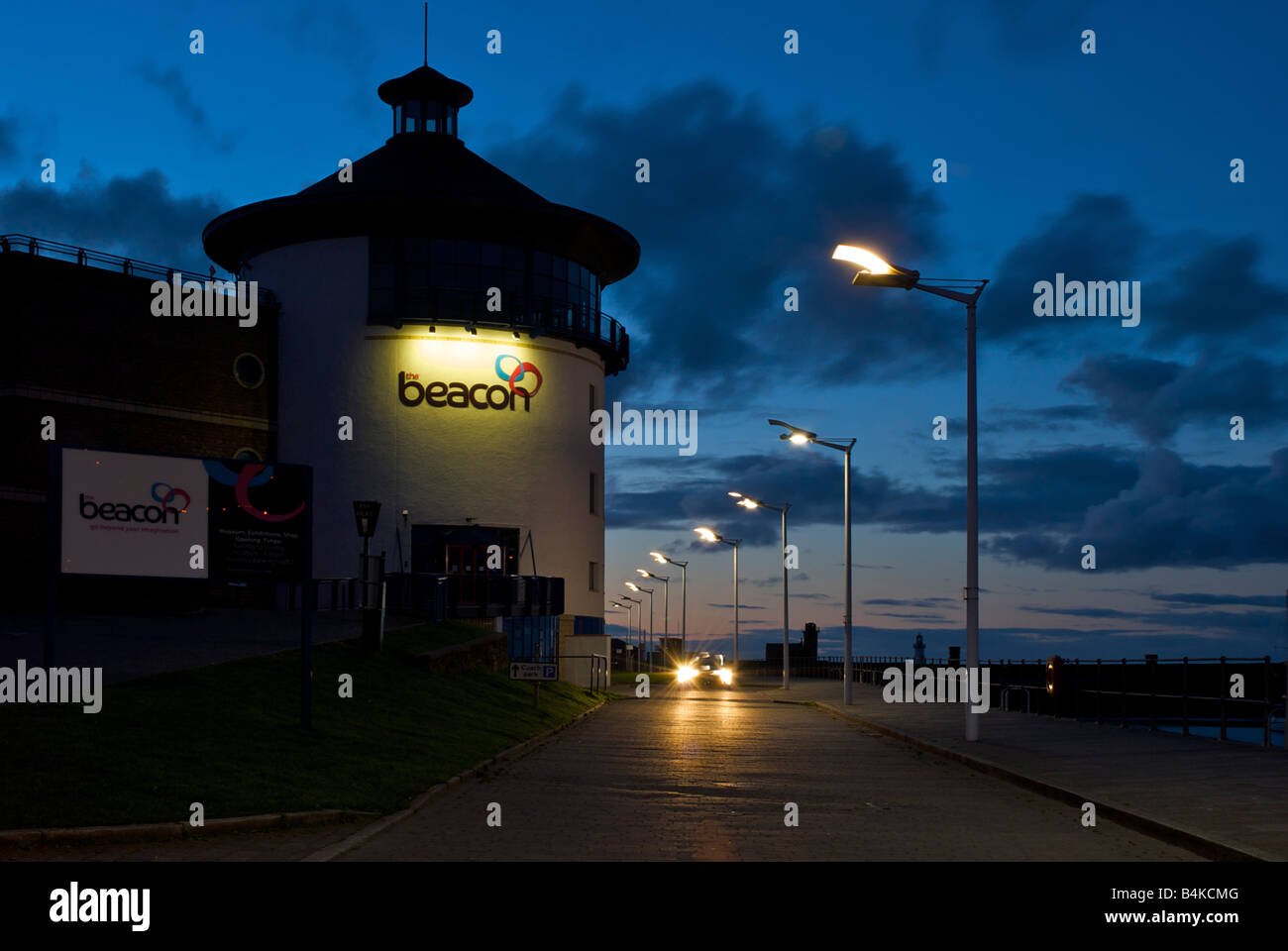 Beacon Museum near the harbour in Whitehaven, West Cumbria, England UK ...