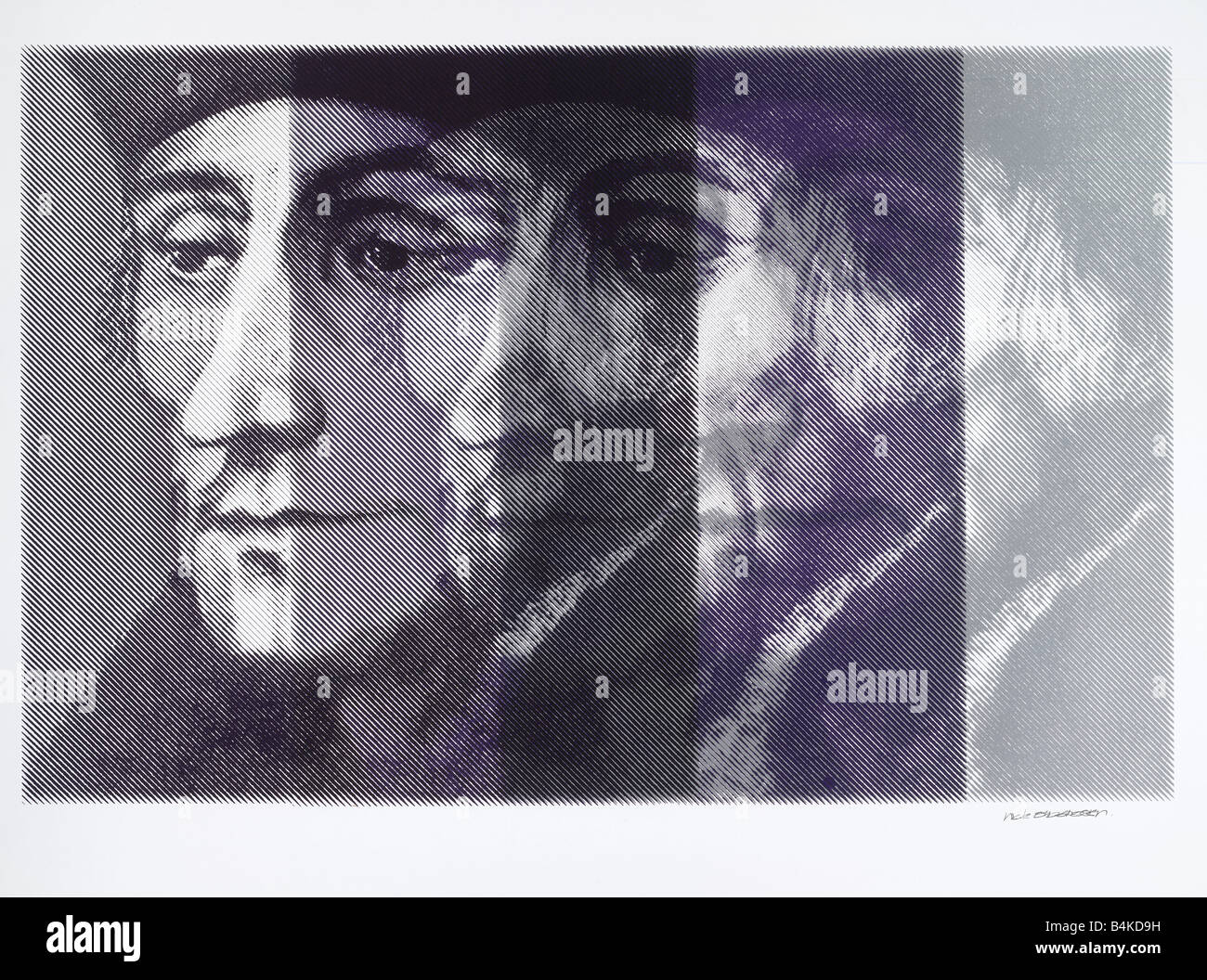 Desiderius Erasmus Dutch Renaissance humanist1469-1536, silkscreen in ...