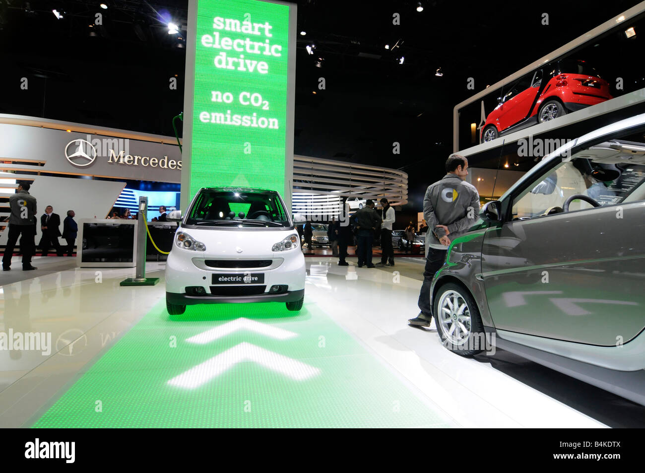 The new "Smart" electric car model displayed by Mercedes during the ...
