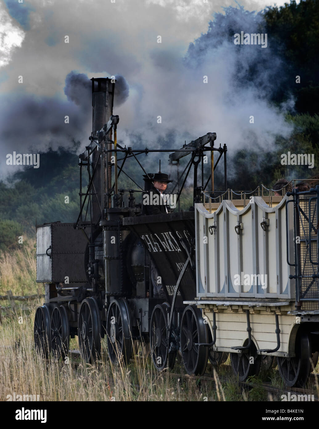 Steam Train Puffing Billy at Beamish Museum Co Durham United KIngdom ...