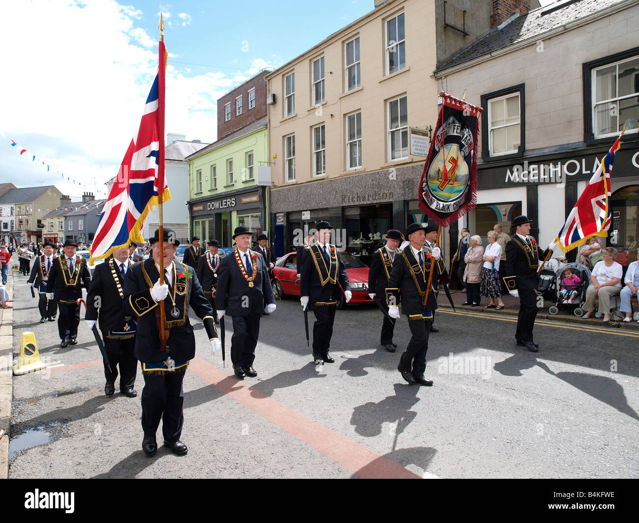 The Royal Black Institution "12th August" Parade in Enniskillen County ...