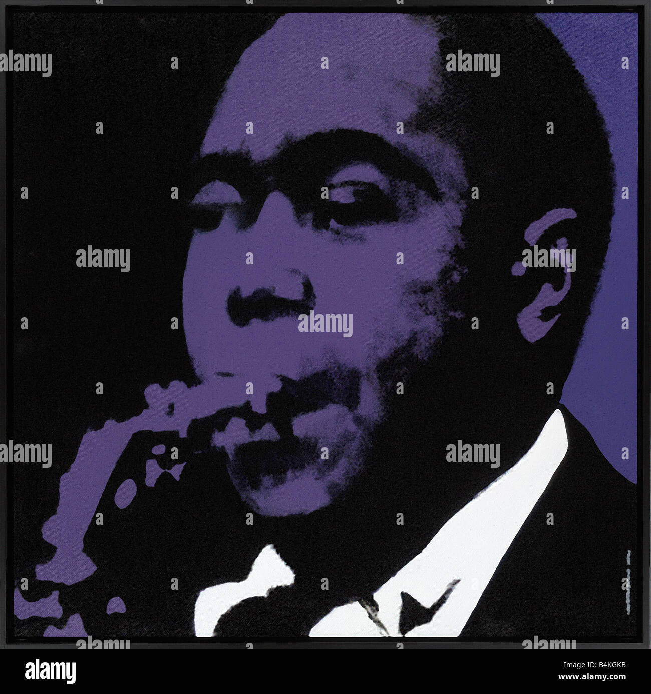 Charly Parker "Bird", saxophonist, painting made by nick oudshoorn ...