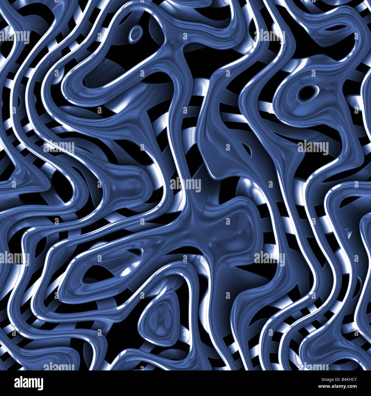 A blue swirly chrome background very 3d This tiles seamlessly as a ...