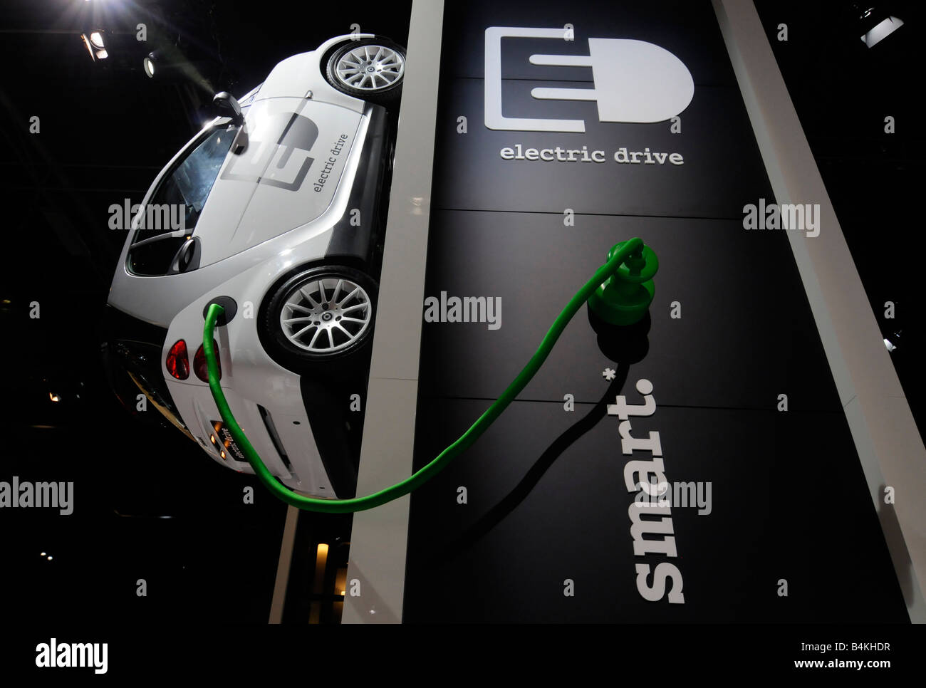 The new "Smart" electric car model displayed by Mercedes during the ...