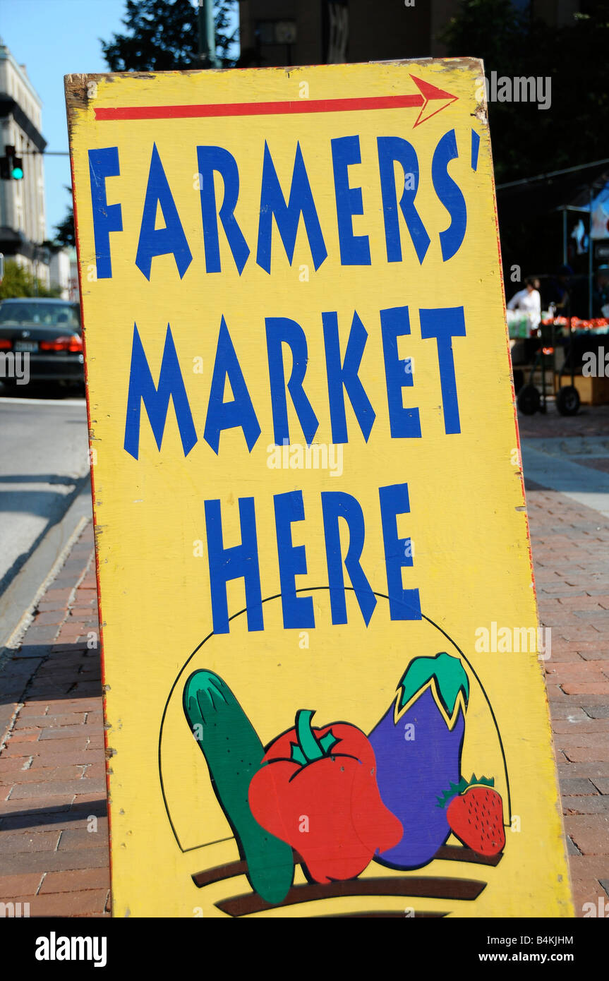 Farmers market advert hi-res stock photography and images - Alamy