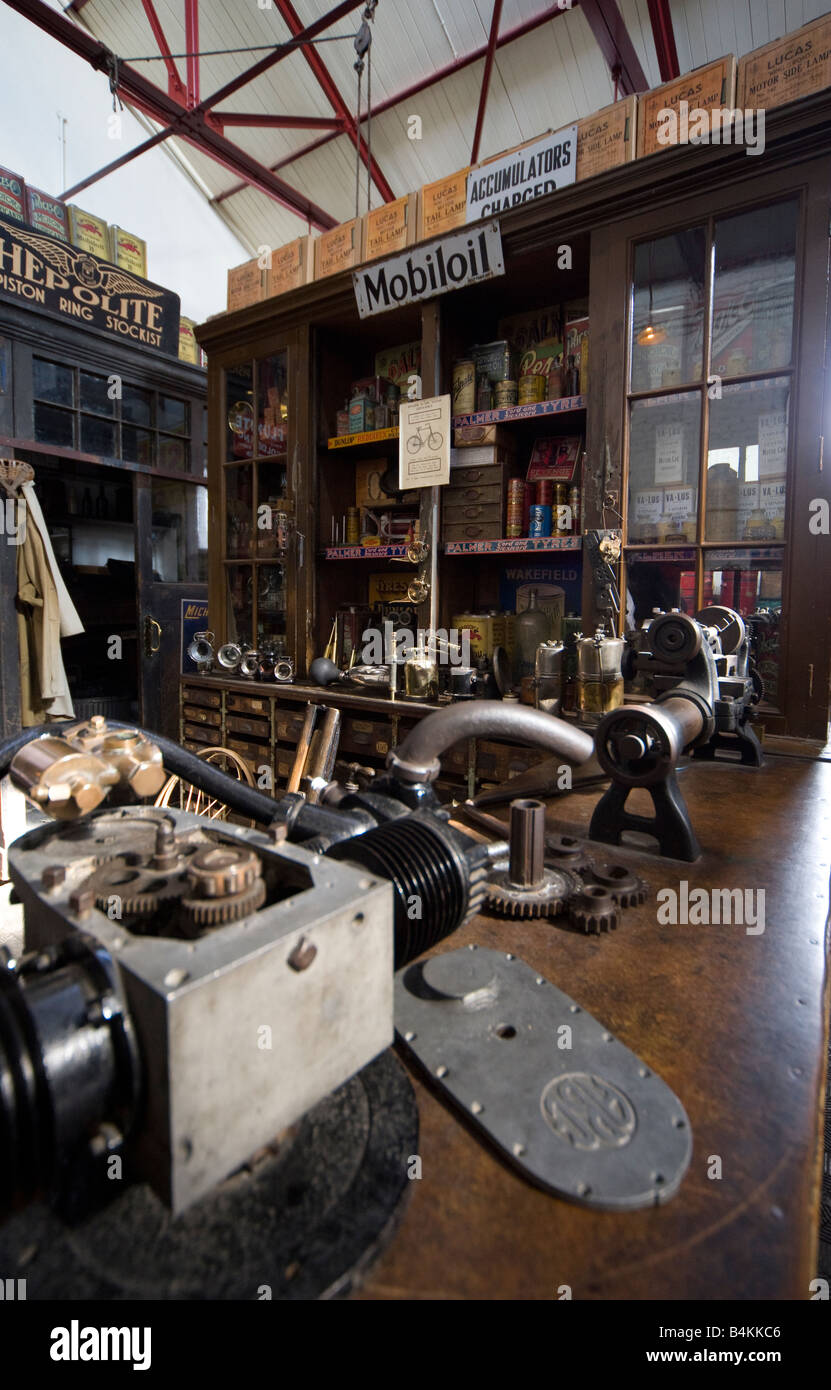 Inside of an old 1900's garage Stock Photo - Alamy
