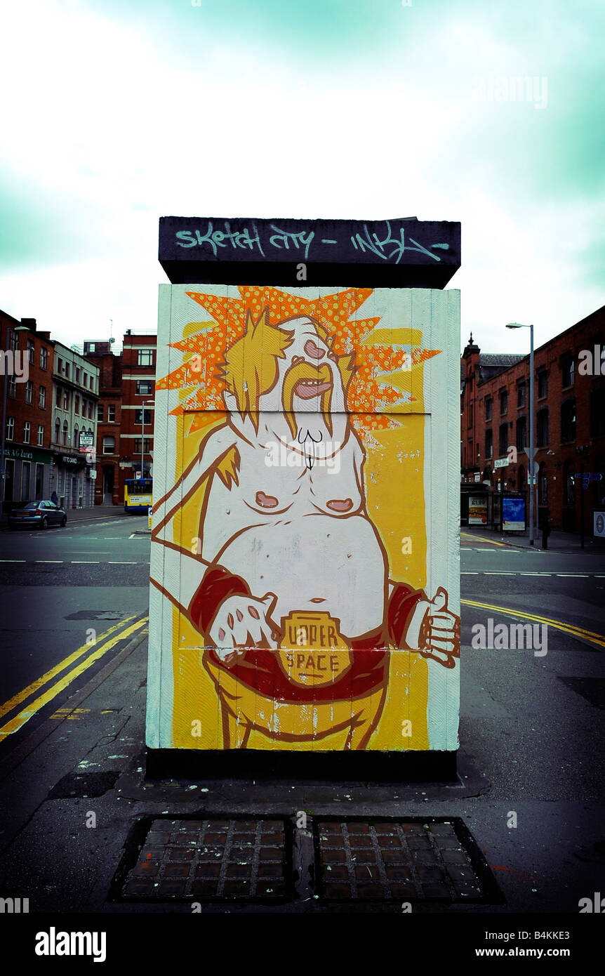 sketch city hilton street northern quarter manchester graffiti england ...