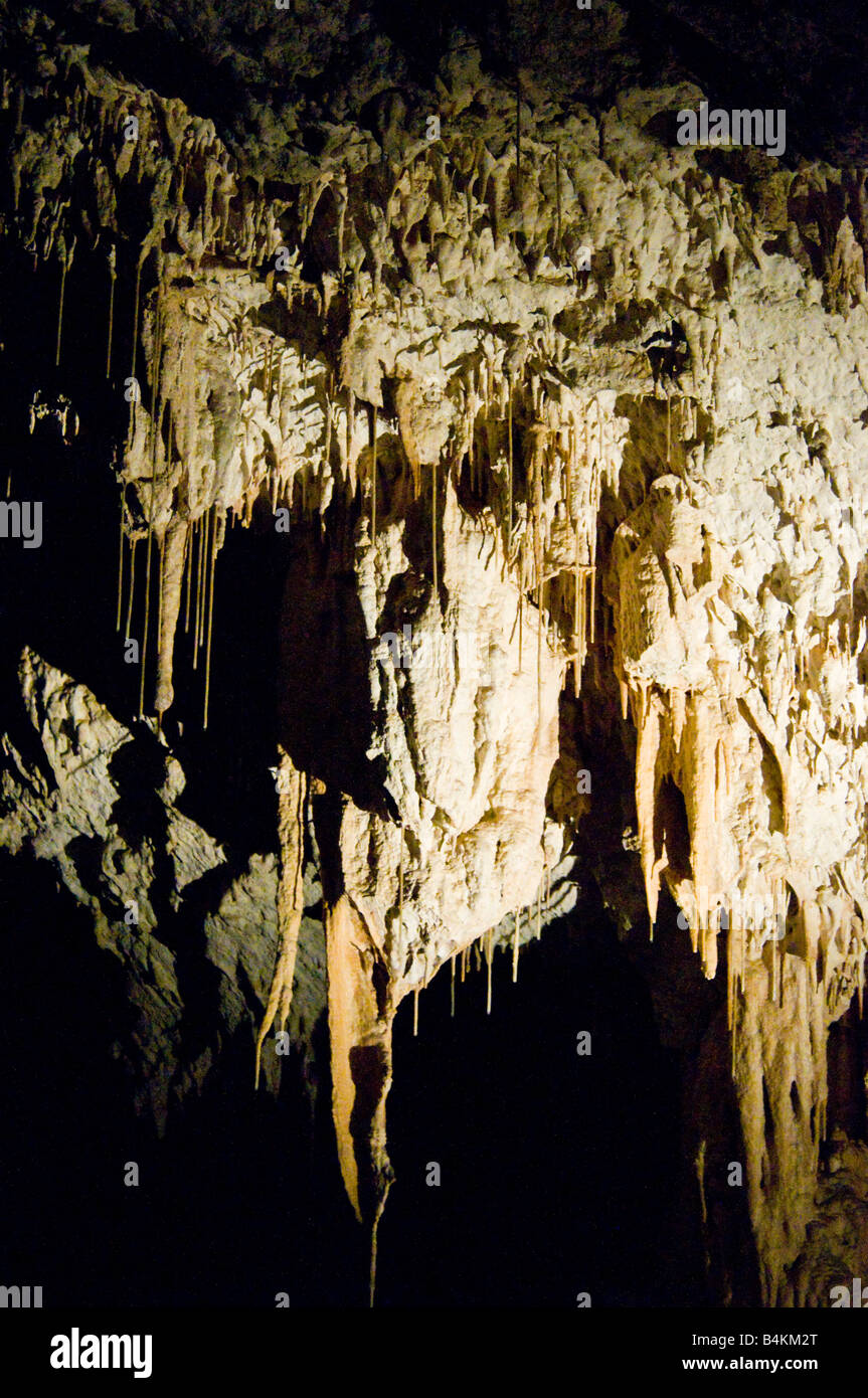 Interior of the Emerald Grotto near Amalfi, Italy Stock Photo - Alamy