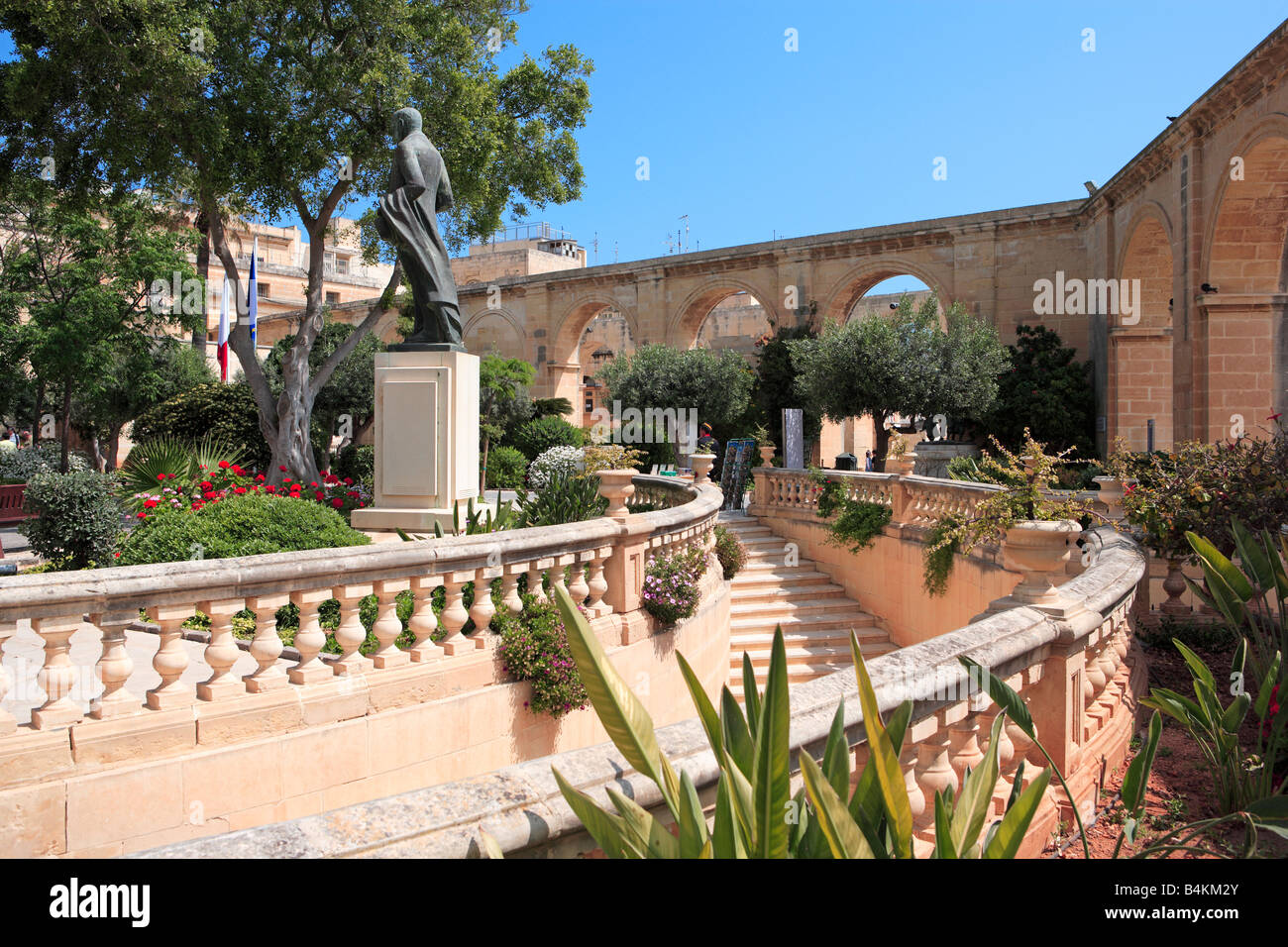 Upper Barrakka Gardens Valletta Malta Stock Photo - Alamy