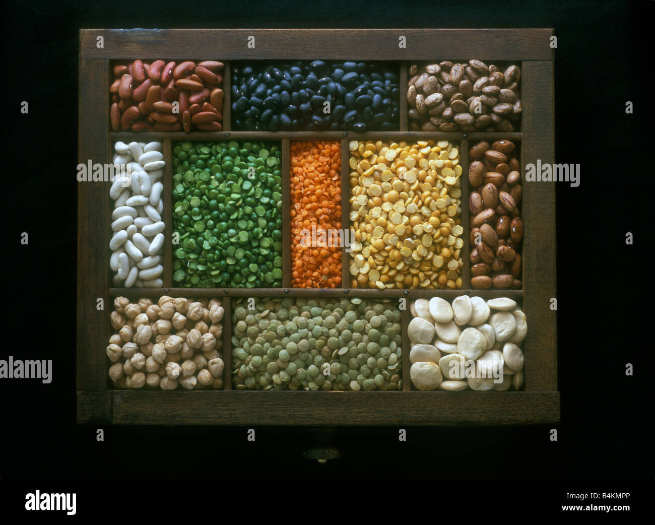 variety of beans legumes still life Stock Photo - Alamy