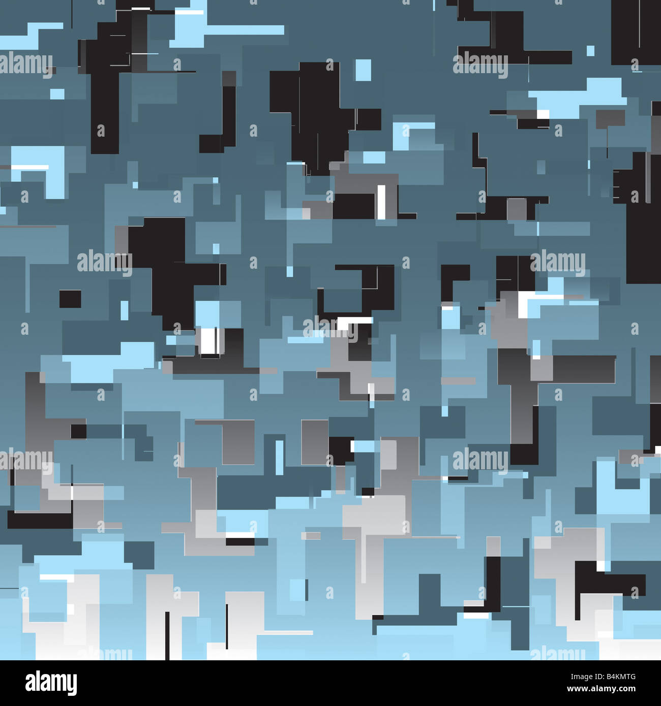 A very blocky and geometric vector illustration squares and rectangles ...