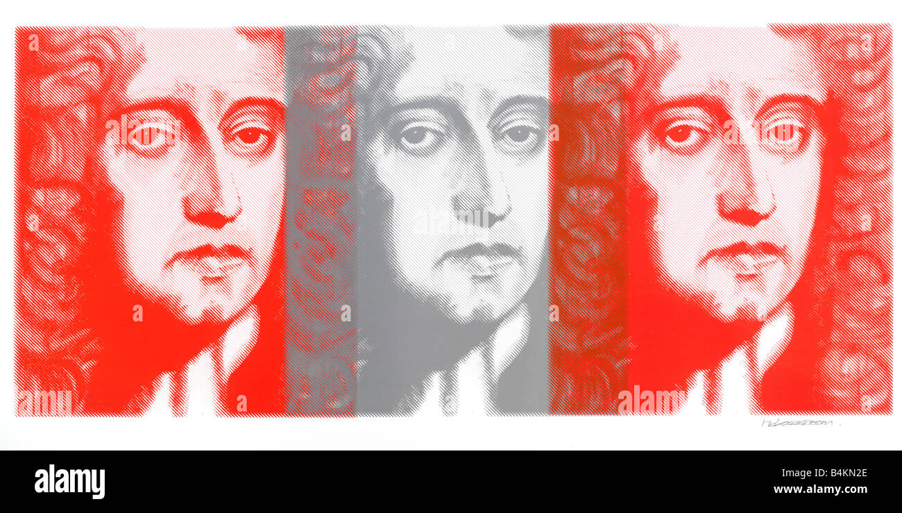 Willem lll, King Stadholder, 1650-1702, silkscreen in triple print ...