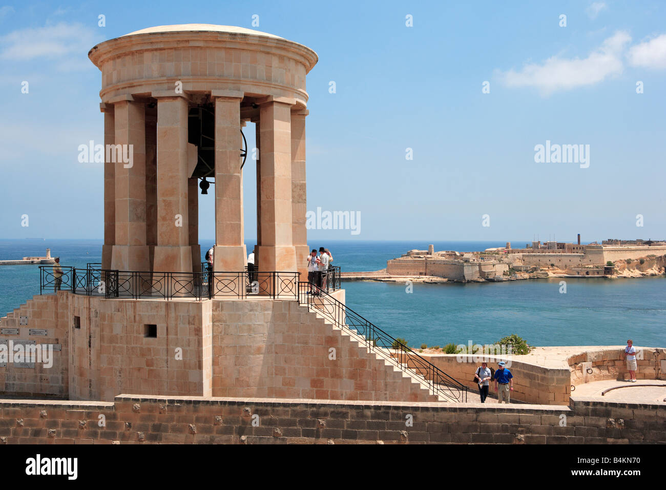 Siege Bell and World War II Monument, Valletta, Malta Stock Photo - Alamy