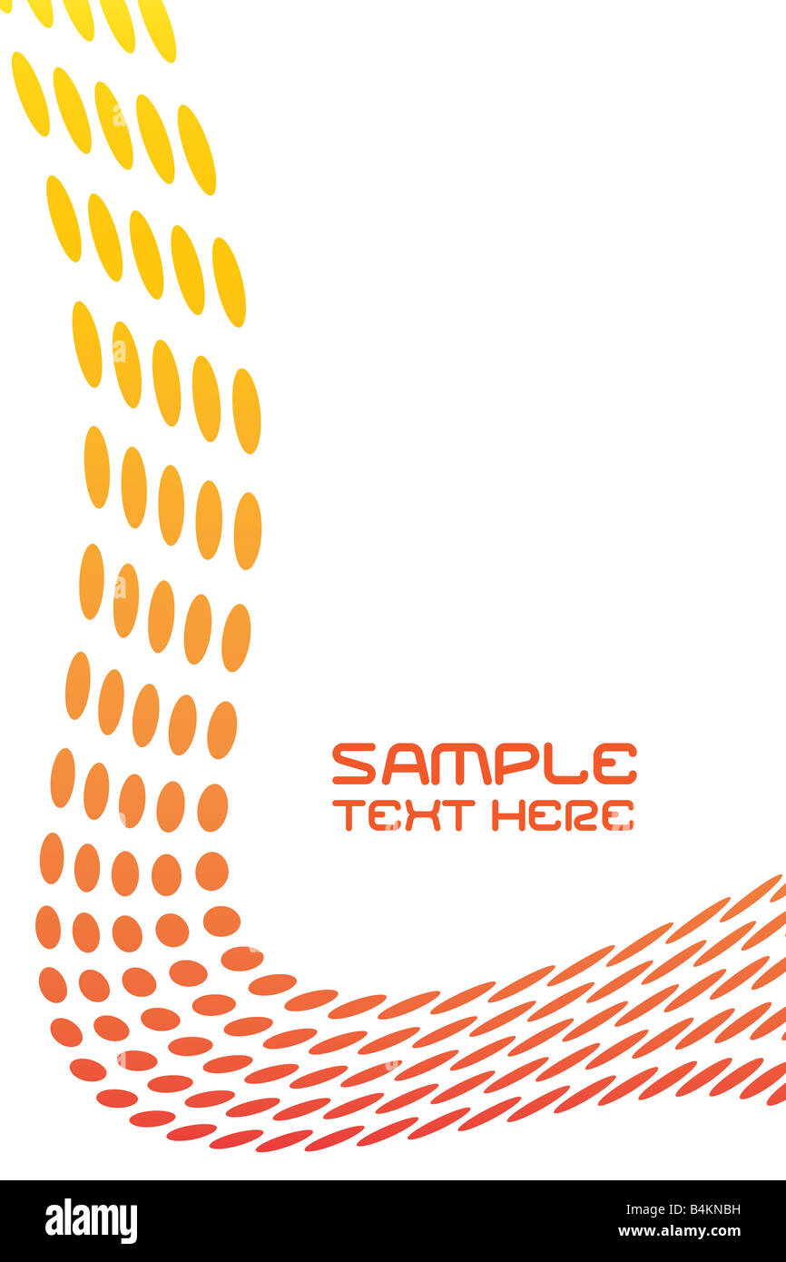 A layout with curved dots over a white background Stock Photo - Alamy