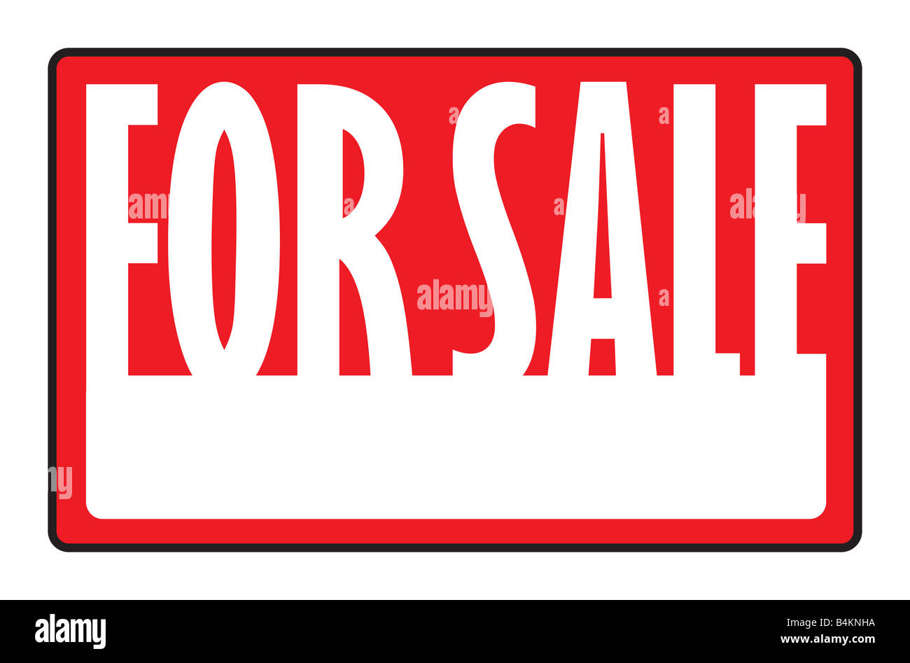 A for sale sign with copy space in vector format Stock Photo - Alamy