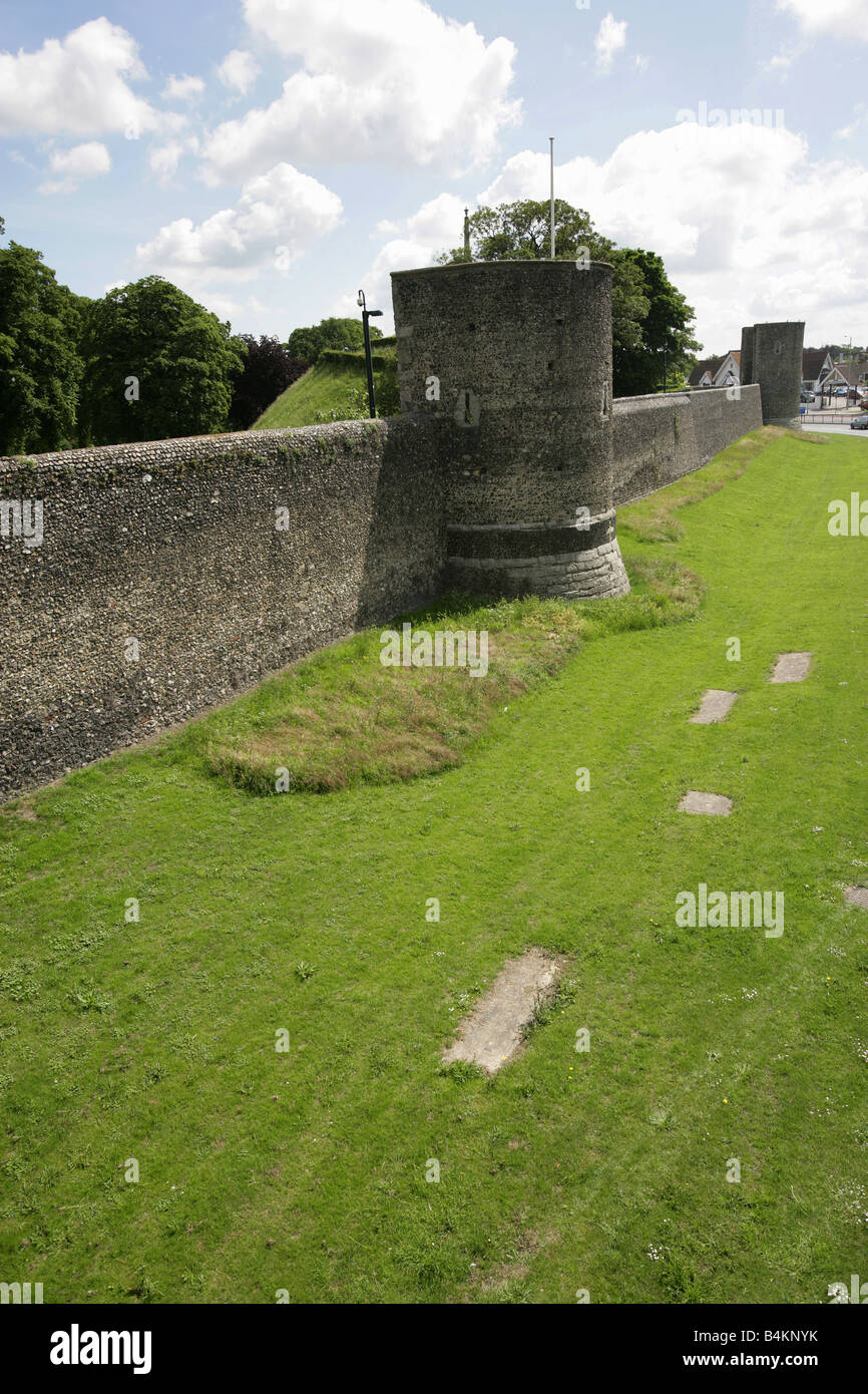 City of Canterbury, England. Canterbury’s historic City Walls at ...