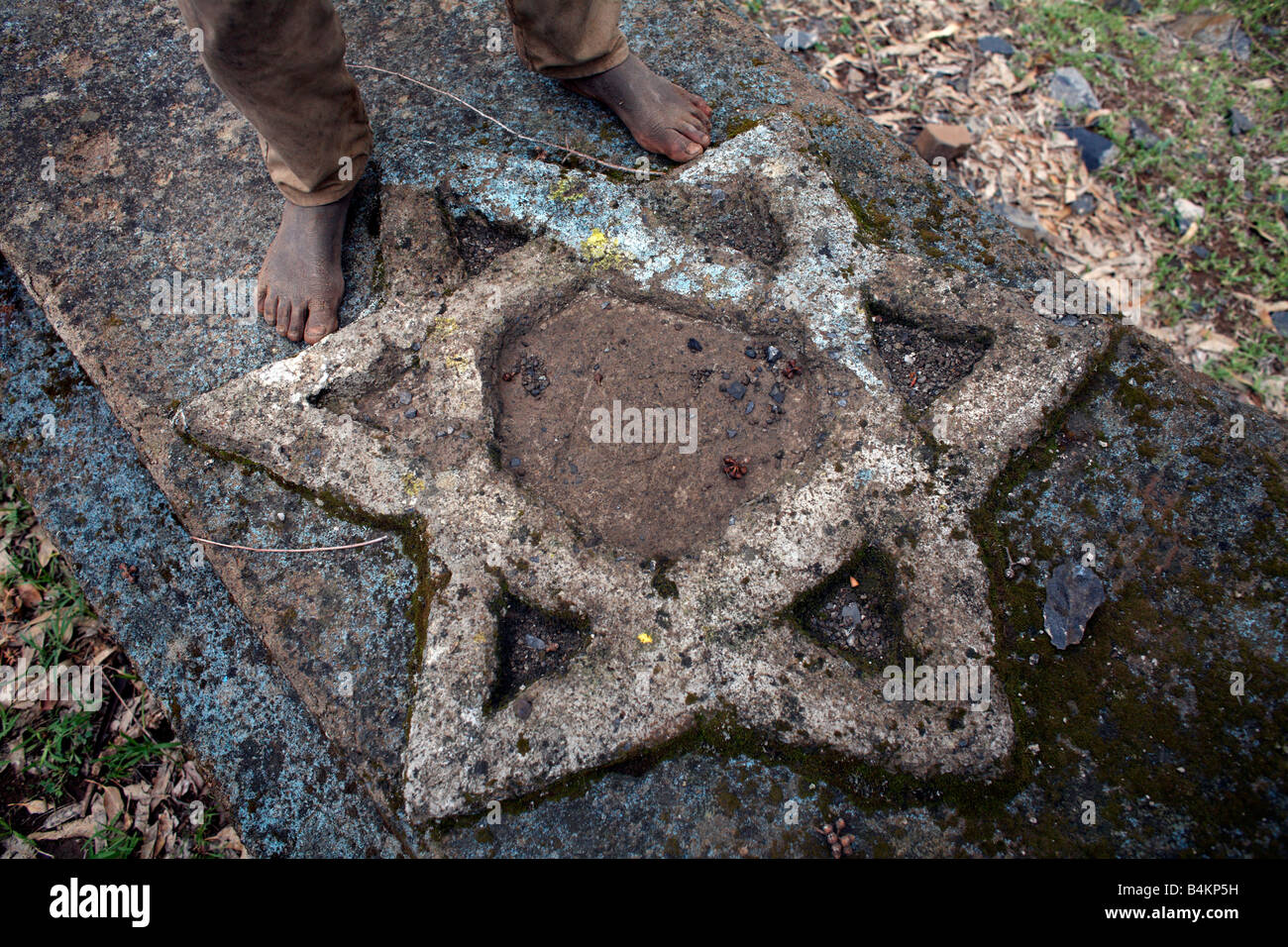 Falasha graves in the cemetery of Wolleka village, Ethiopia Stock Photo ...