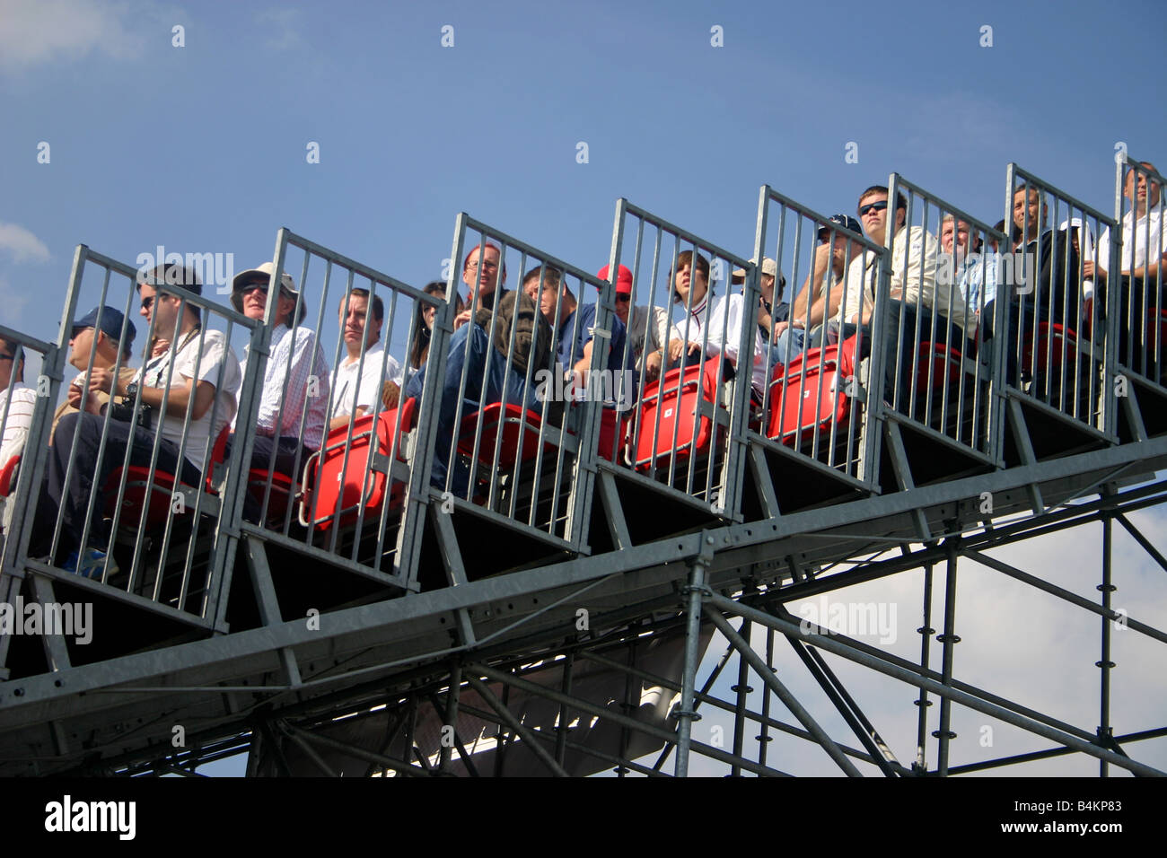 Crowd spectating brands hatch motor racing Stock Photo - Alamy