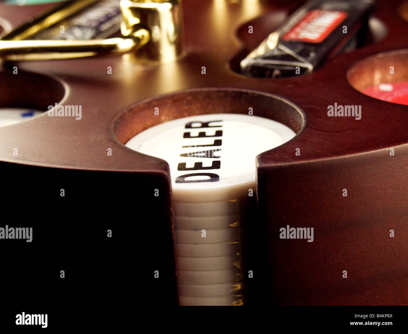 Poker chips rack Stock Photo - Alamy