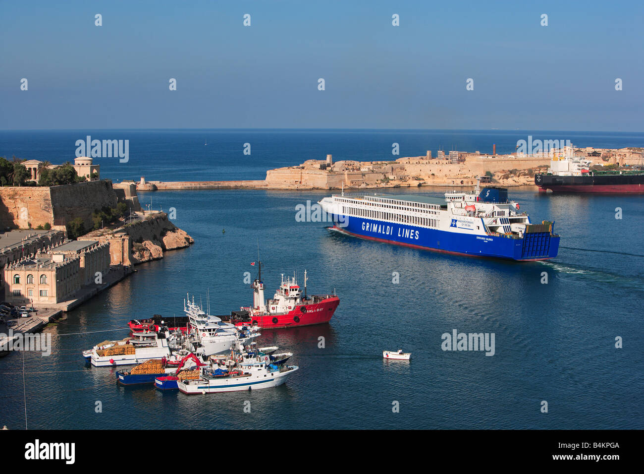 Grand Harbour entrance, Malta Stock Photo - Alamy