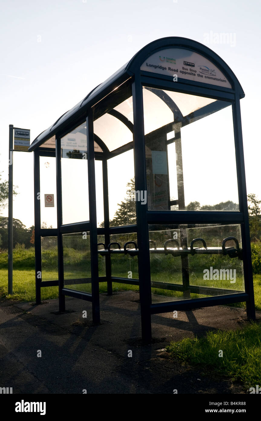 Empty bus stop hi-res stock photography and images - Alamy