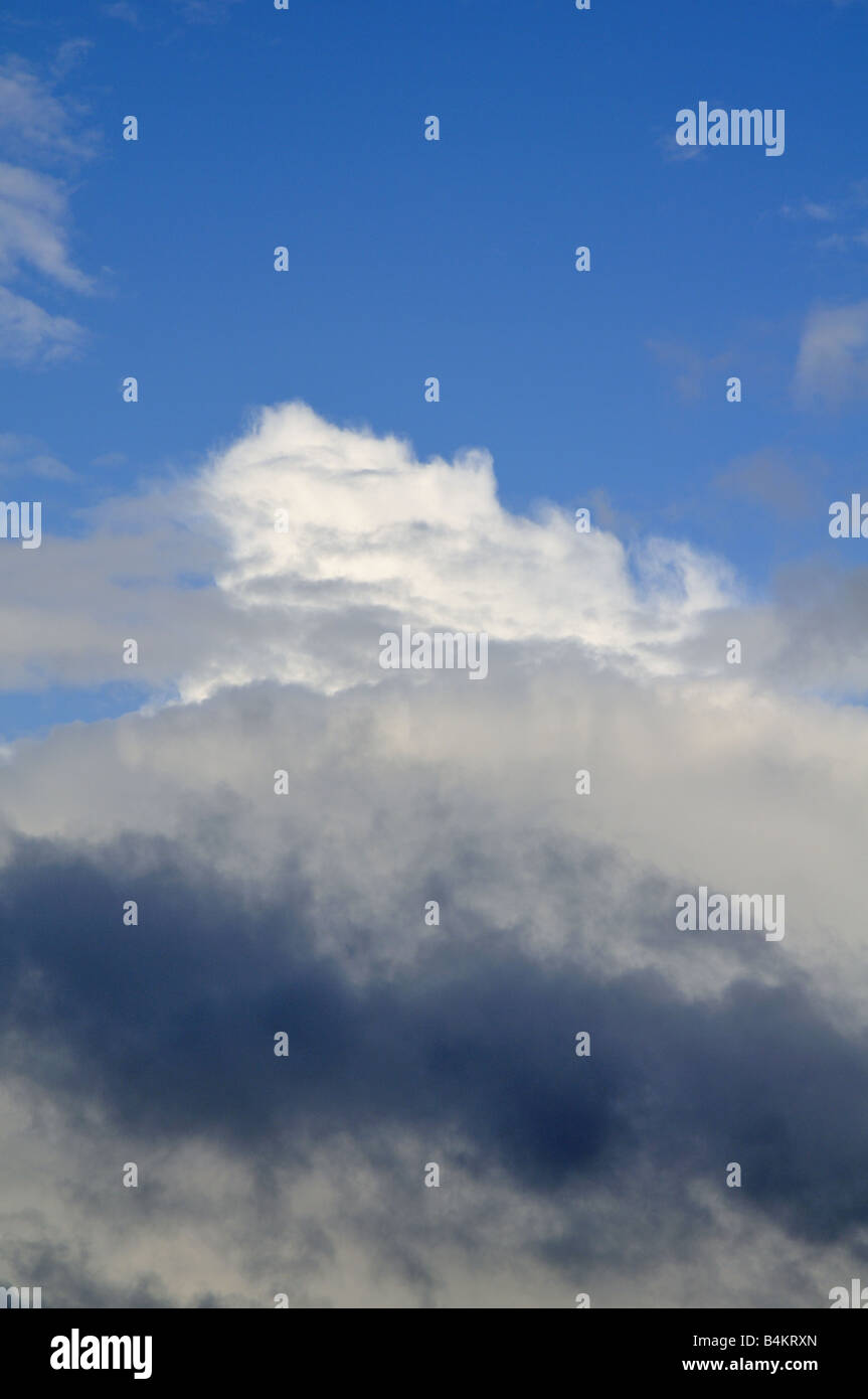 Sunny blue sky with clouds Stock Photo - Alamy