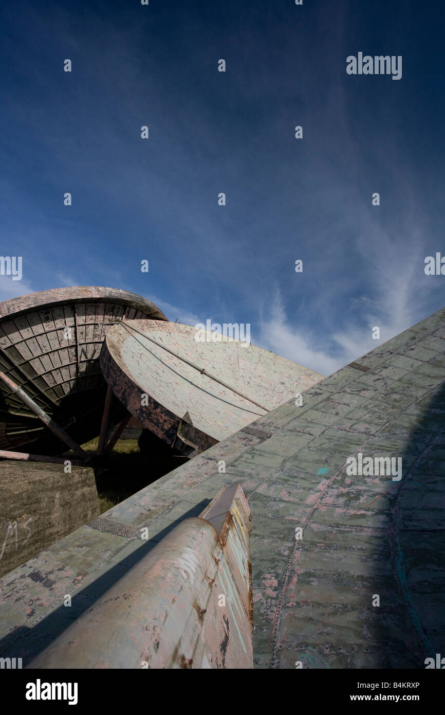 Lincolnshire Wolds Stenigot radar system WW11 MOD Stock Photo - Alamy